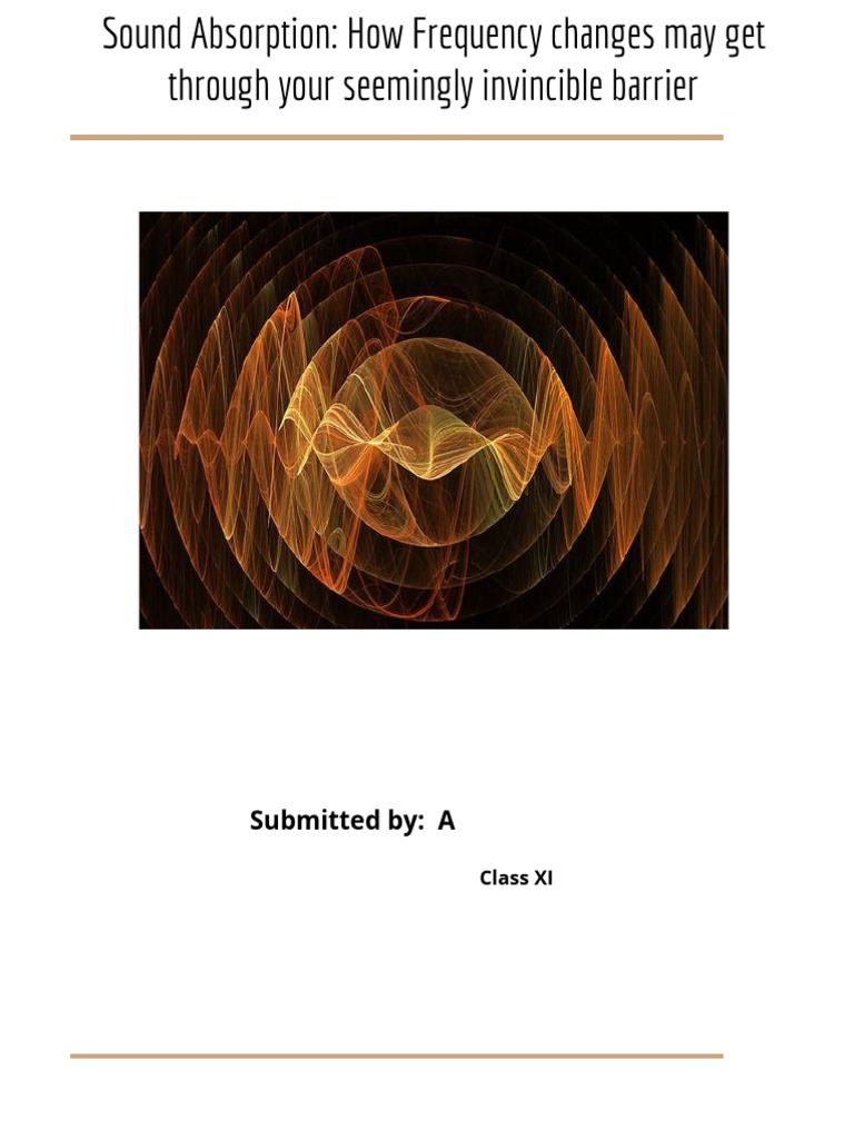 IP Project - Physics | PDF | Sound | Noise