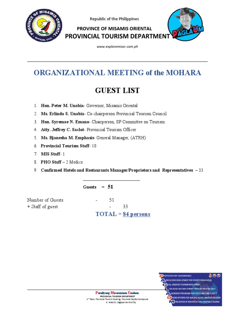 MOHARA Guest List | PDF