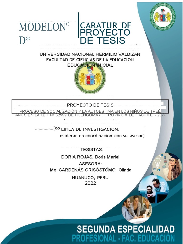 Modelo Nº01 - Modelo de Caratula de Proyecto | PDF