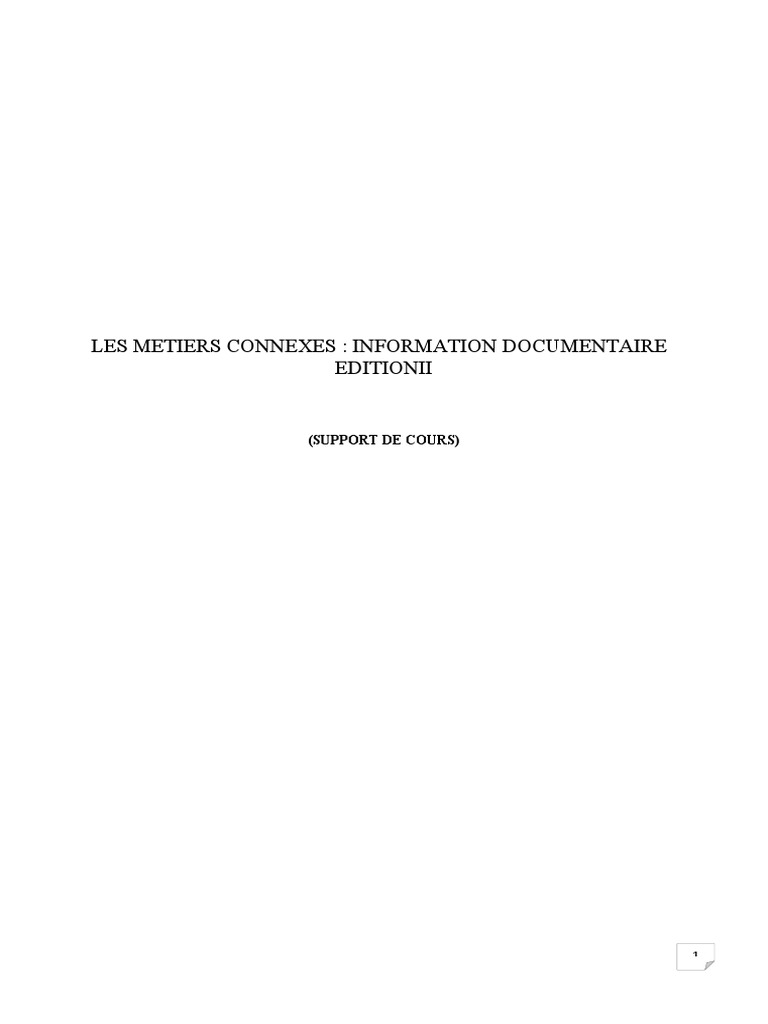 Techniques de recherche documentaire | PDF