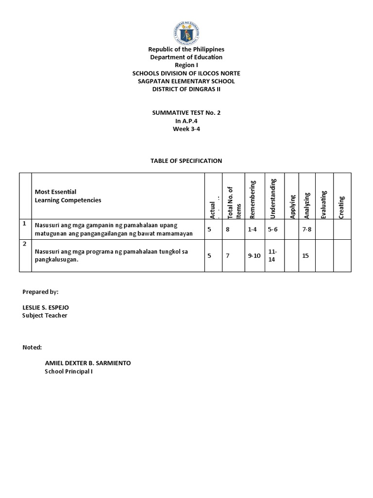 AP4 ST PT No2.q3 | PDF