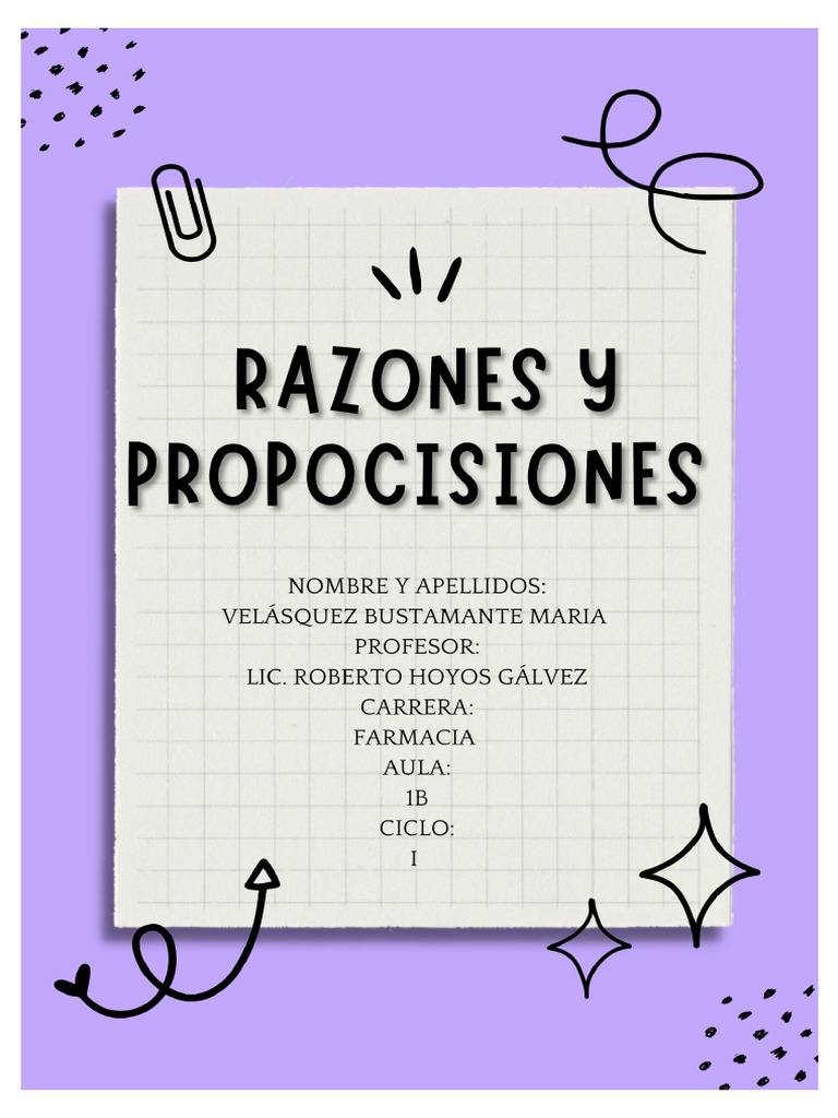 Razones y Proporciones | PDF