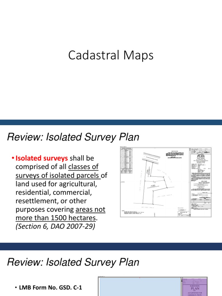 Cadastral Maps | PDF
