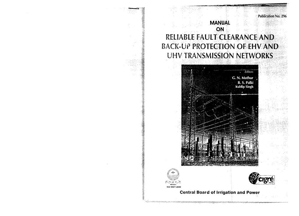 Cbip Manual Ehv Networks | PDF