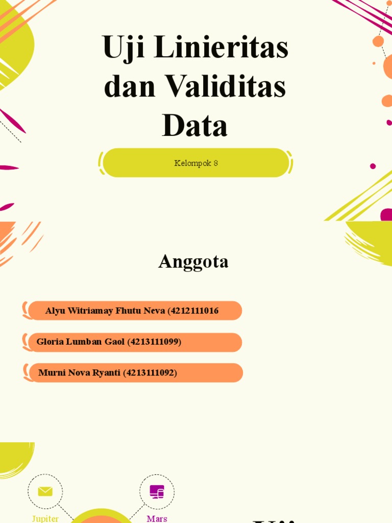 Uji Linieritas Dan Validitas Data - Kelompok 8 | PDF