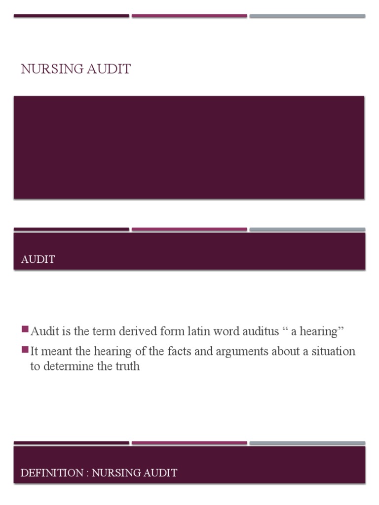 Nursing Audit | PDF | Audit | Nursing
