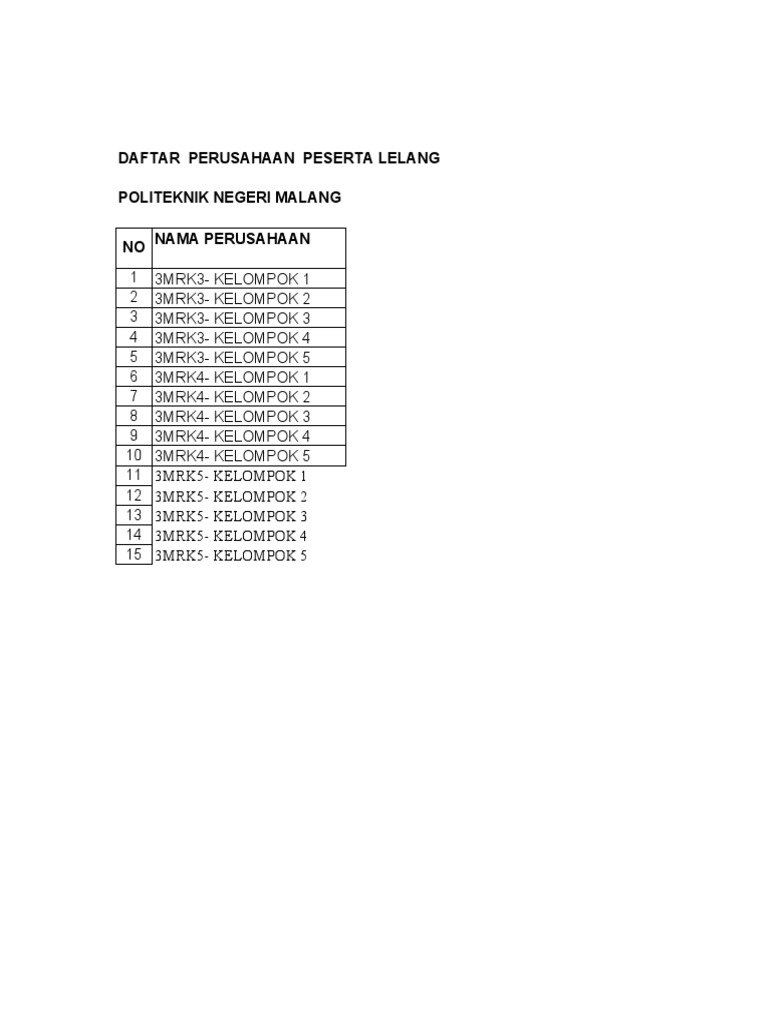 contoh evaluasi tender | PDF