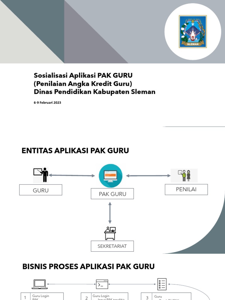 Materi Sosialisasi Aplikasi PAK GURU | PDF