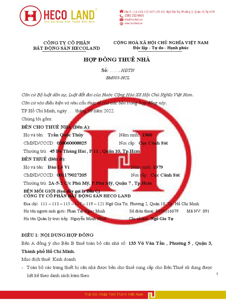 H P Đ NG Thuê Nhà | PDF