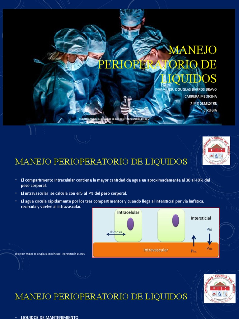 Manejo Perioperatorio Liquidos | PDF