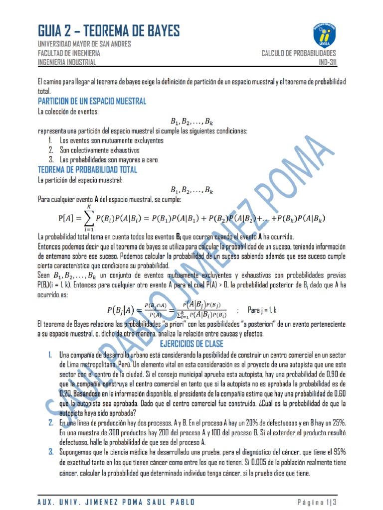 Guia 2 Calculo de Probabilidades | PDF