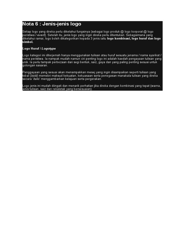 Jenis Logo | PDF