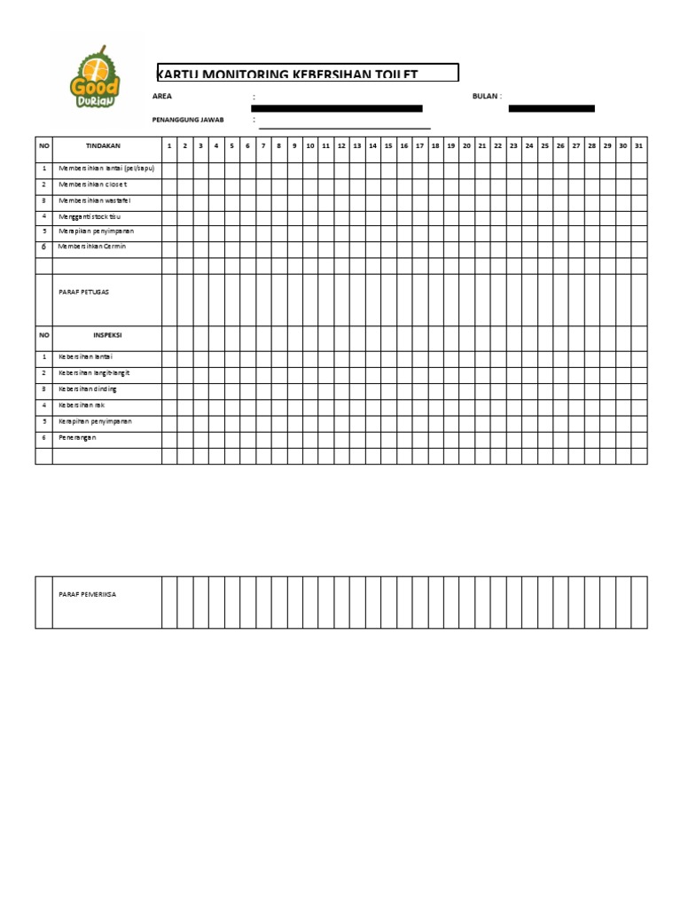 dokumen.tips_form-ceklis-kebersihan | PDF