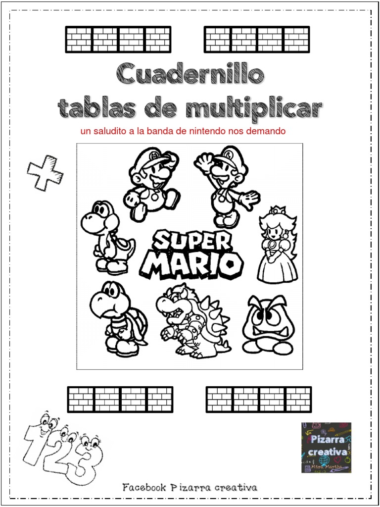 Tablas de Multiplicar Mario 1 | PDF