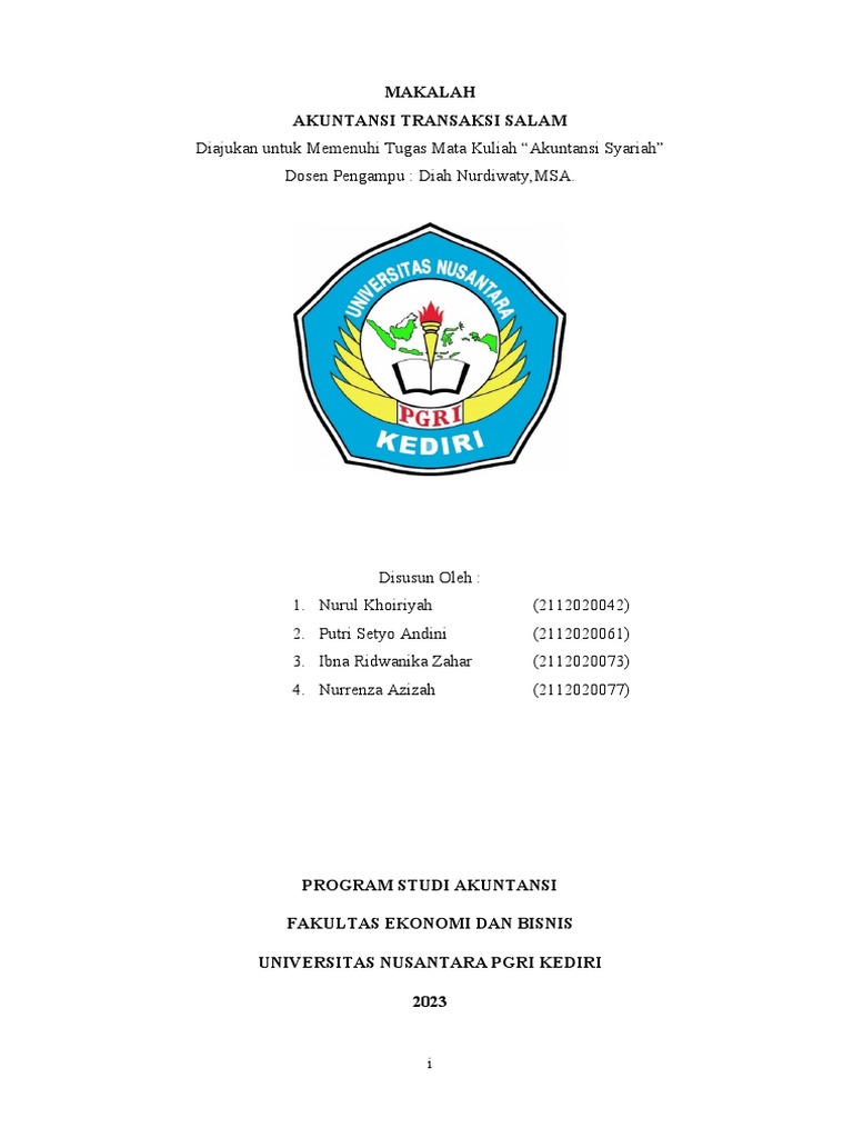 Rukun dan Akuntansi Akad Salam | PDF