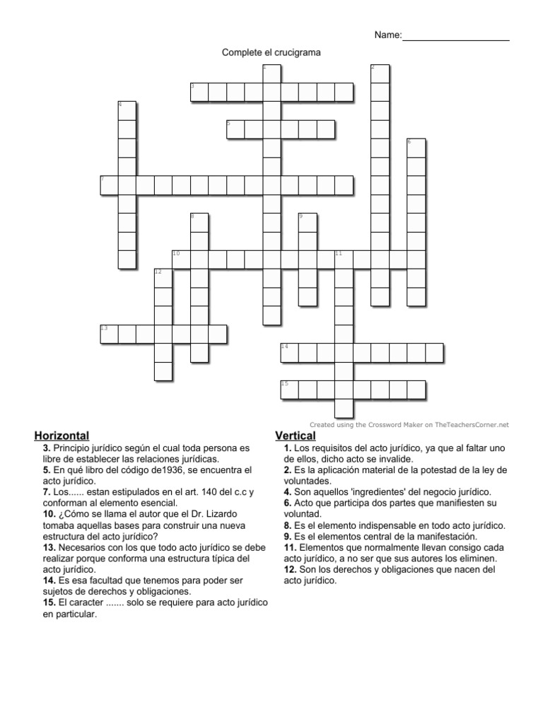 Crucigrama | PDF | Justicia | Crimen y violencia