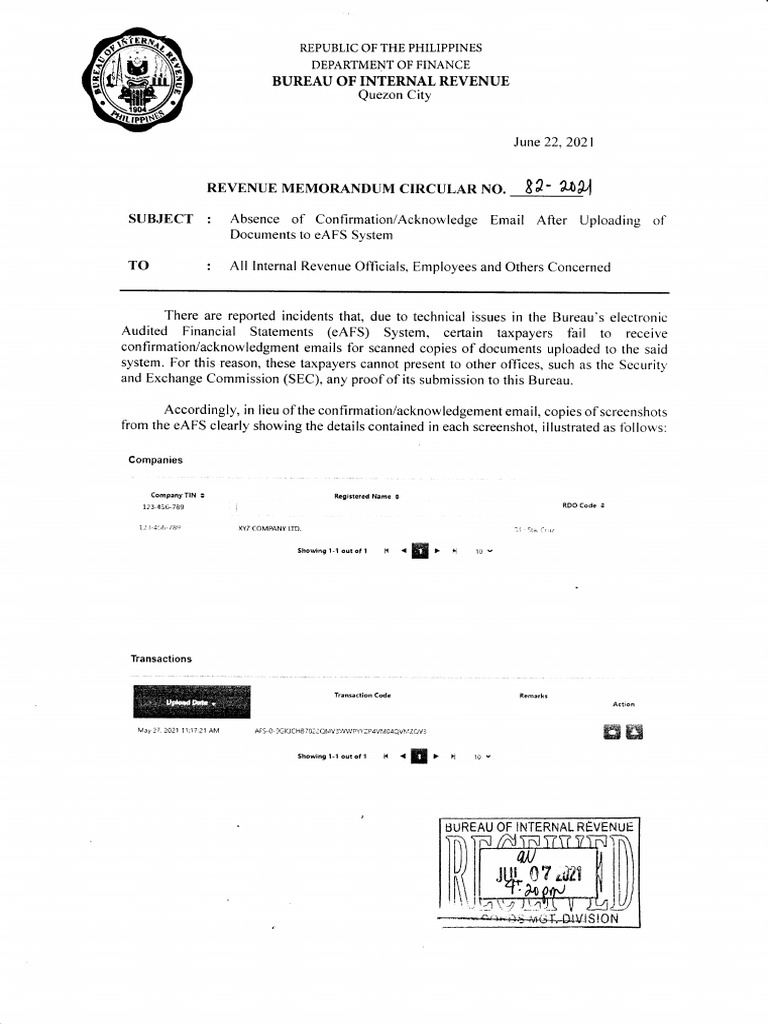 RMC No. 82-2021 | Download Free PDF | Financial Services | United ...
