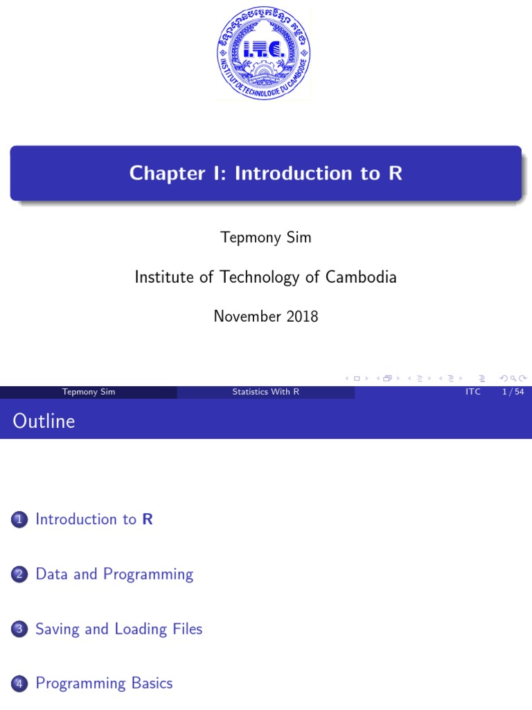 Introduction to R for Statistics | PDF | Matrix (Mathematics ...
