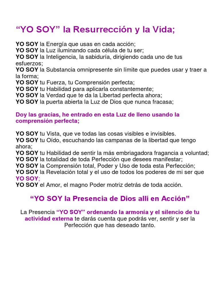 Yo Soy | PDF