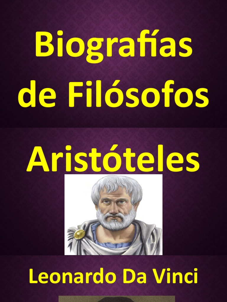 Biografías de Filósofos | PDF
