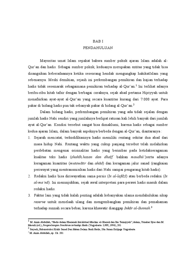 Makalah SQH Sanad Dan Matan 1 | PDF