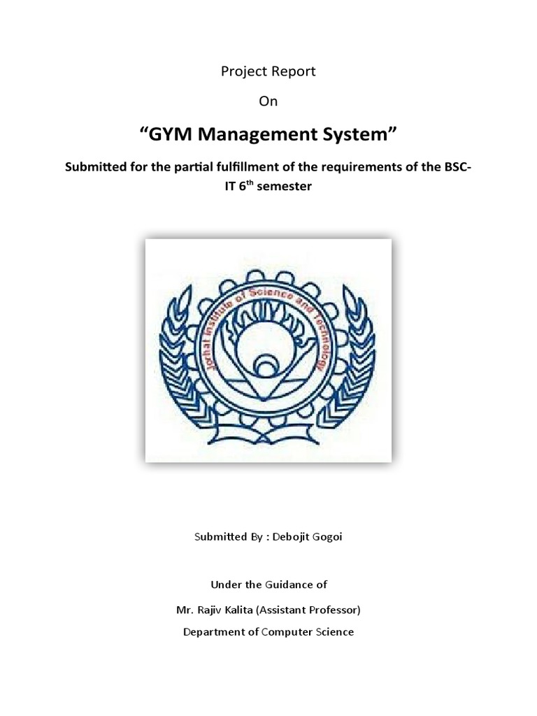 Gym Management System Project Report | PDF