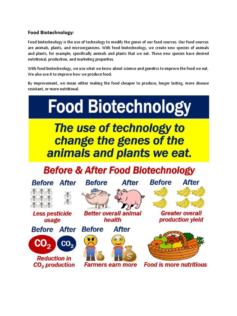 Food Biotechnology | PDF