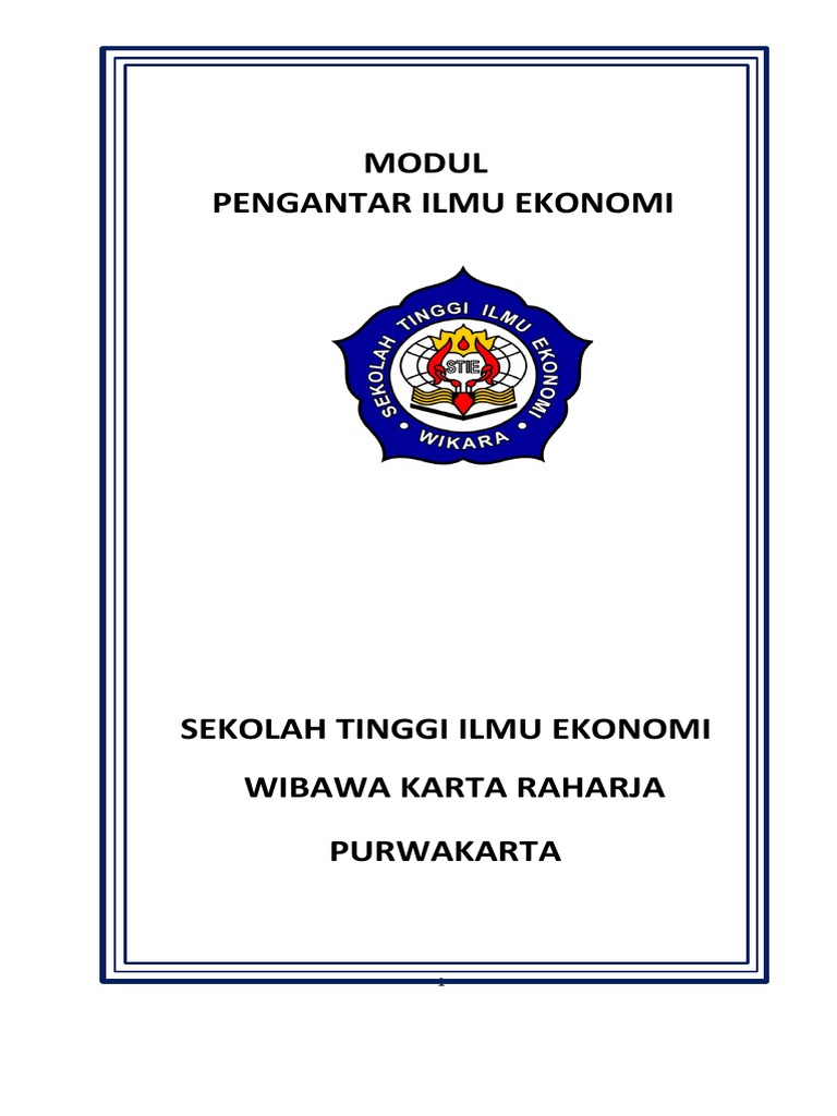 Modul Pengantar Ilmu Ekonomi 1 | PDF