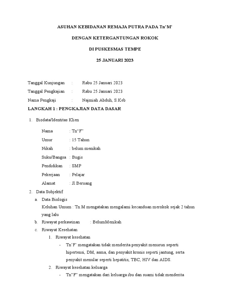 Askeb Remaja Putra | PDF