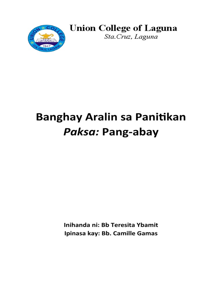 Banghay Aralin Pang Abay | PDF