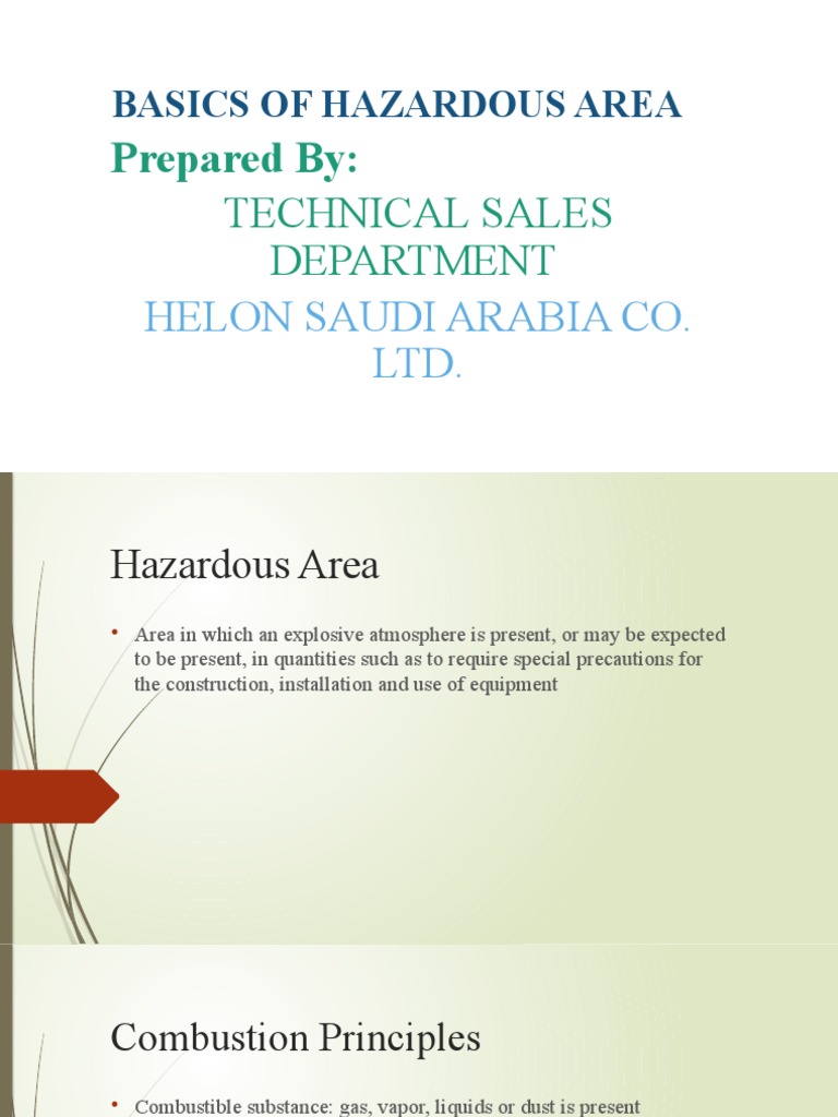 Basics of Hazardous Area | PDF | Lighting | Light Emitting Diode