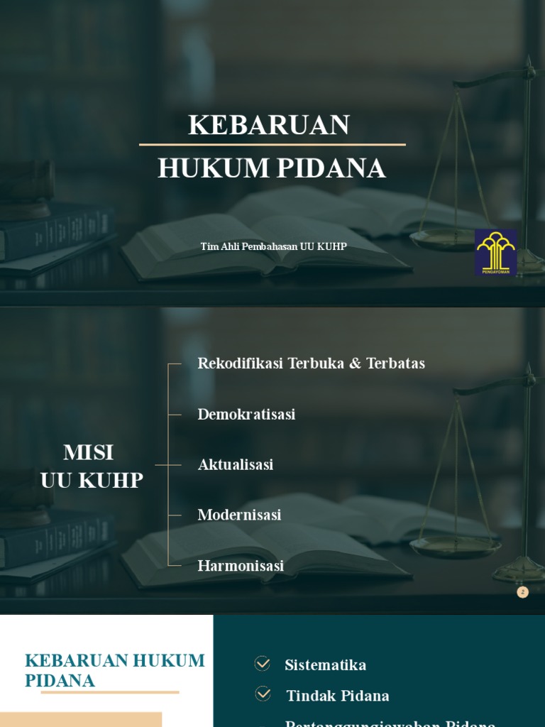 Kebaruan Hukum Pidana 2023 | PDF