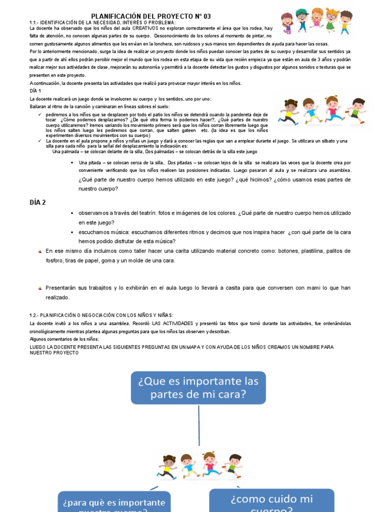 Proyecto 2 Moviendo El Cuerpo Pdf Las Emociones Evaluación