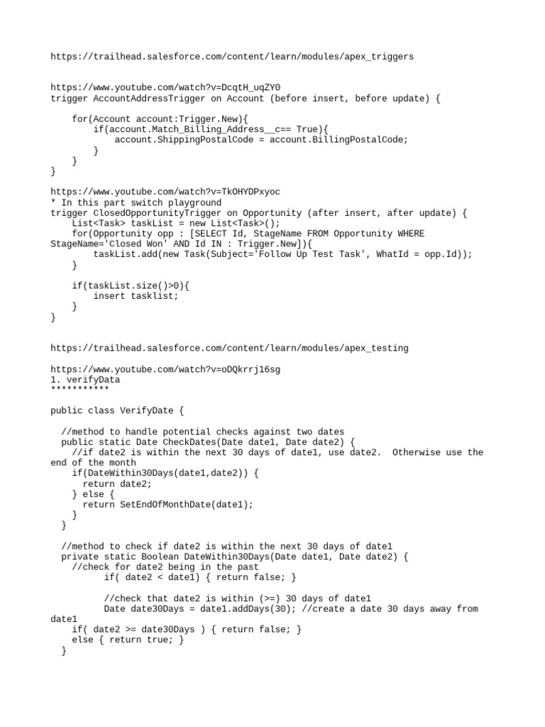 Compiled Apex Modules (Complete) | PDF
