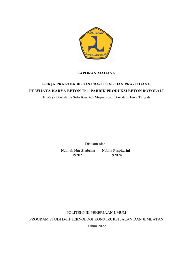 Laporan Magang | PDF