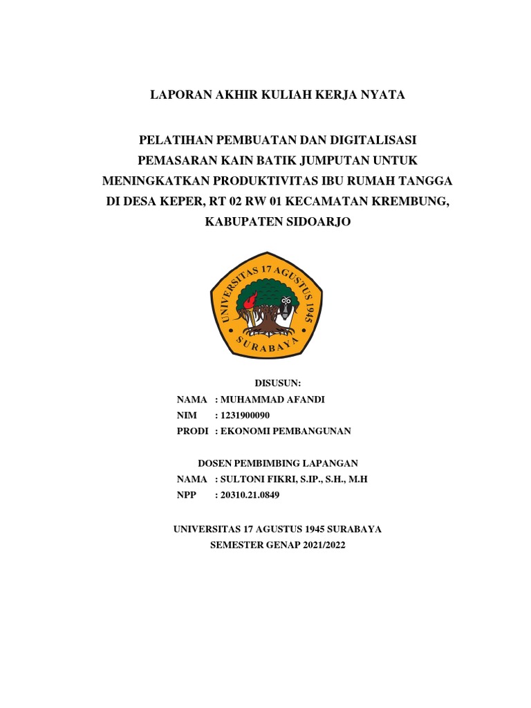 R18 - Muhammad Afandi - 1231900090 | PDF