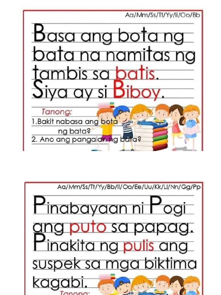 pagbasa kwento | PDF