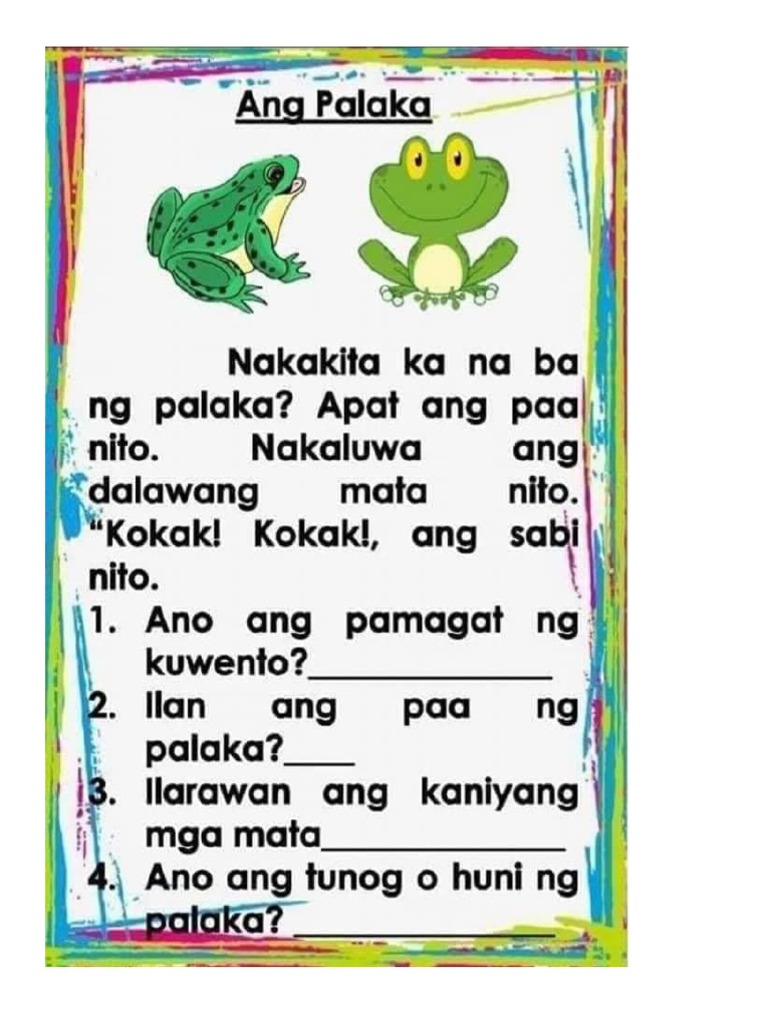 Mga Kwentong Pambata Ang Palaka | PDF
