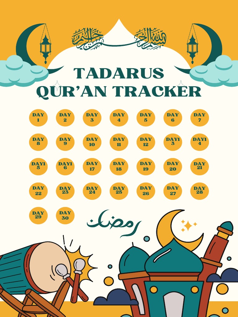 Tadarus Tracker (21 × 30 CM) | PDF