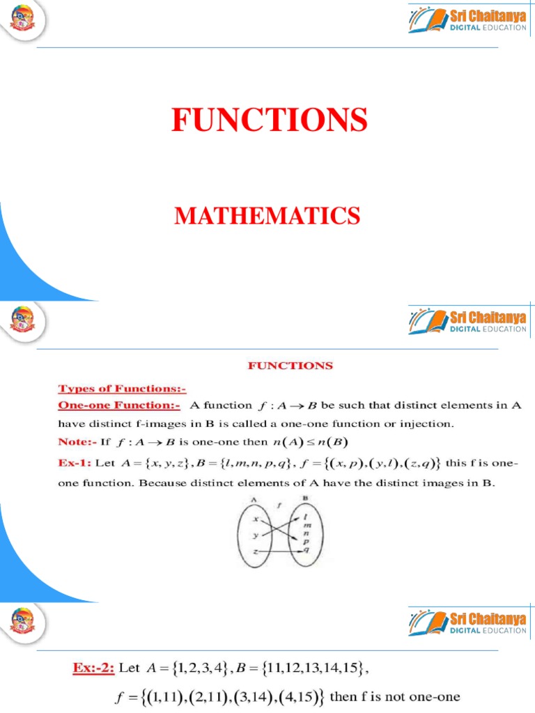JR Maths D-14 Functions | PDF
