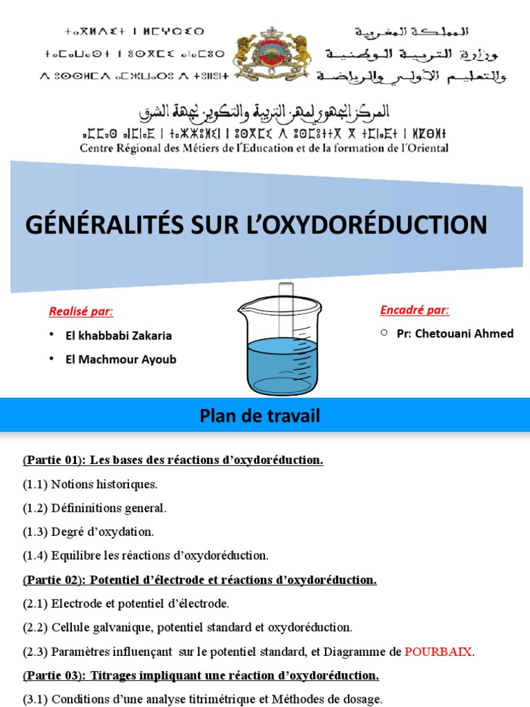 Oxydo-Reduction | PDF | Réaction d'oxydoréduction | Titrage
