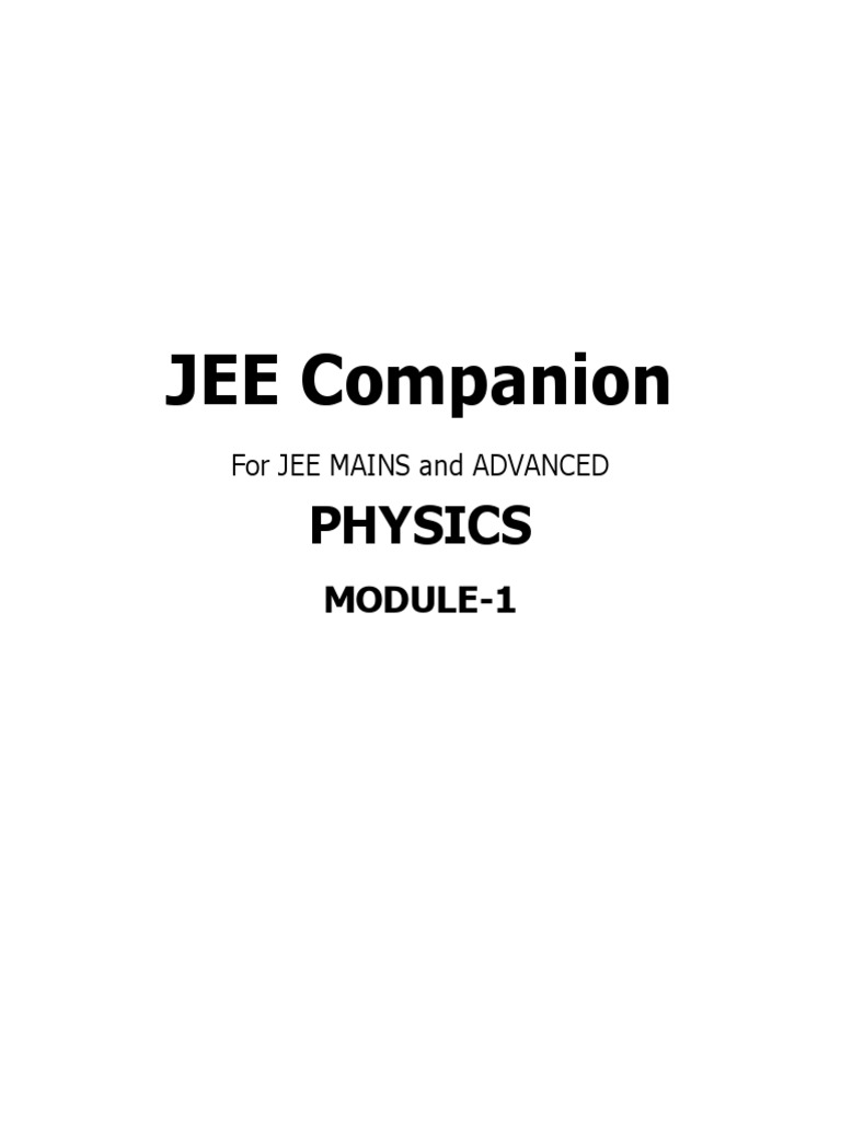 Module 1 Physics Pdf Euclidean Vector Metrology