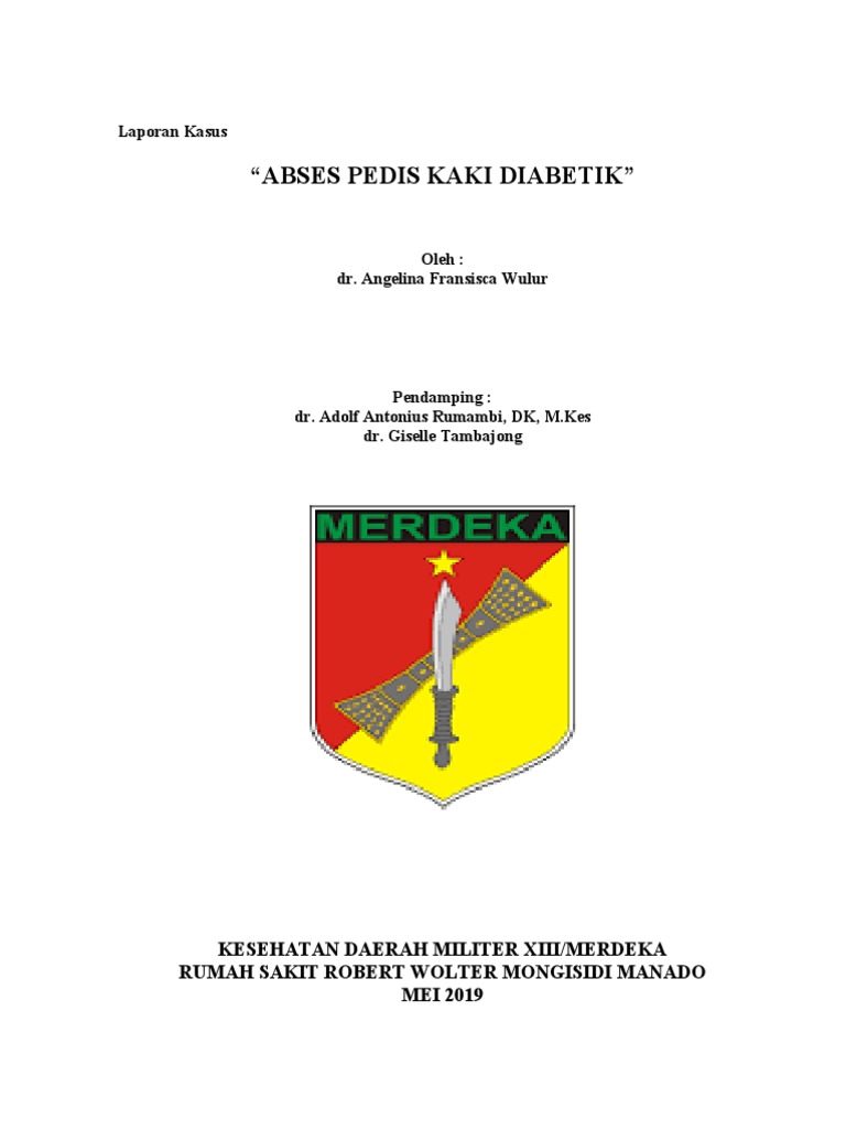 Laporan Kasus Abses Pedis Kaki Diabetik Pdf