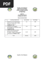 First Grading Exam Kinder | PDF | Learning | Behavior Modification