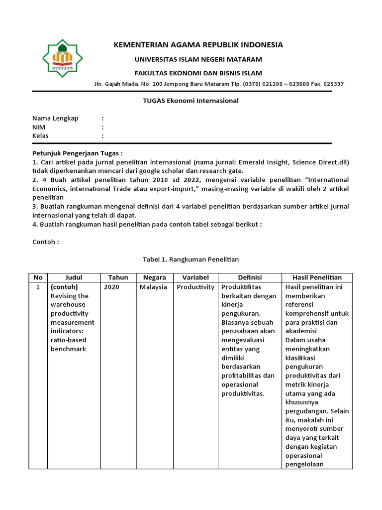 Tugas Review Artikel | PDF