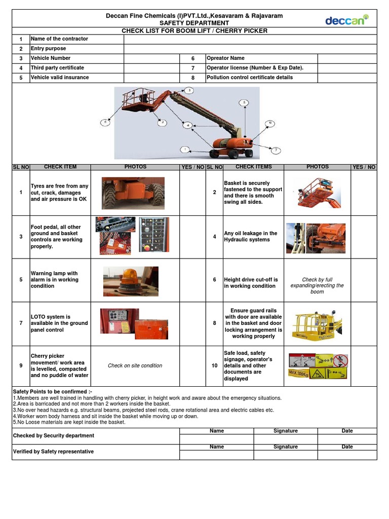 Boom Lift or Cherry Picker | PDF | Elevator | Safety
