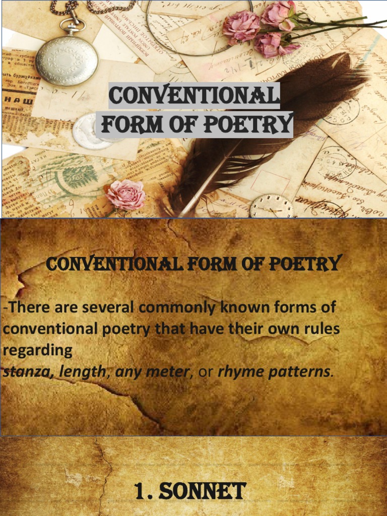 Conventional Form of Poetry | PDF | Poetry | Sonnets