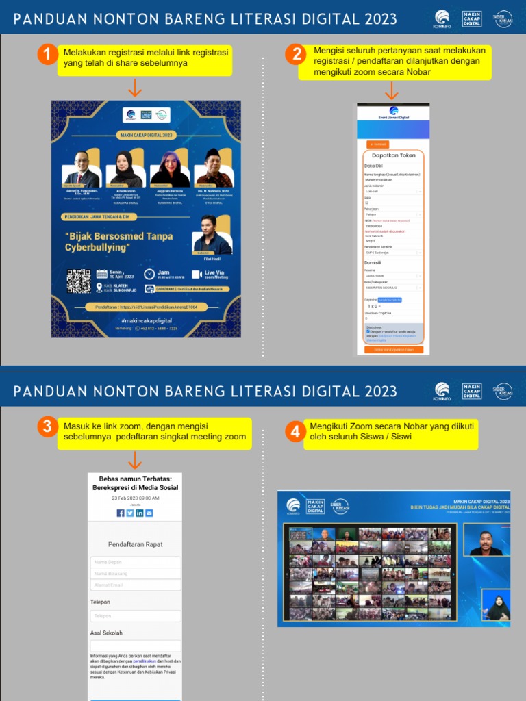 Update Panduan Registrasi Nobar Litdig 2023 | PDF