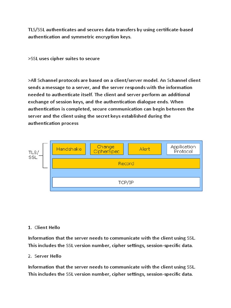 SSL Handshake | PDF