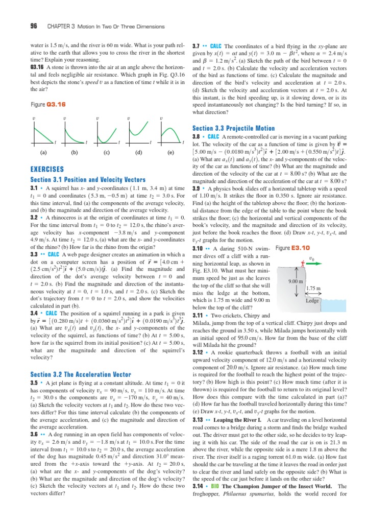 Projectile Problems | PDF | Geometry | Applied And Interdisciplinary Physics